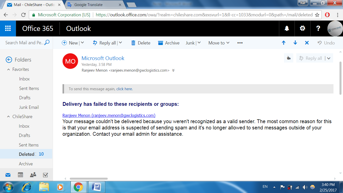 Unblock my Office365 email | Microsoft Community Hub